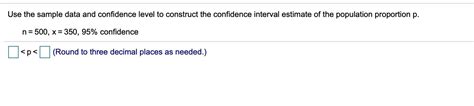 solved use the given confidence interval limits to find the