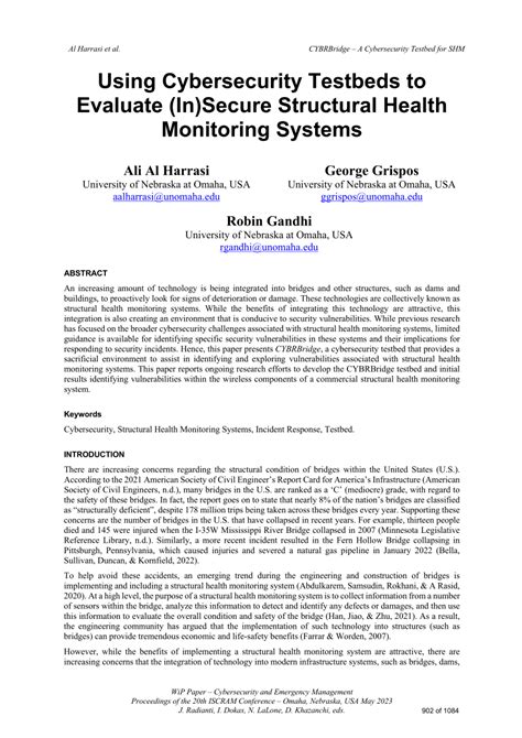 Pdf Using Cybersecurity Testbeds To Evaluate Insecure Structural