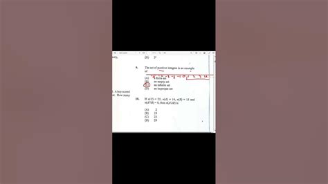 Cxc Csec Paper 1 Mathematics July 2021 Question 9 Positive Integers Youtube