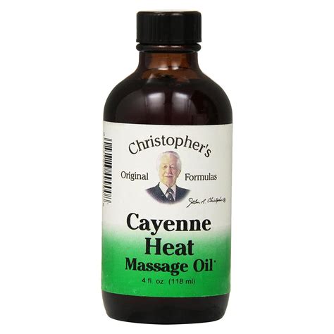 Christophers Original Formulas Cayenne Heat Massage Oil 4 Fluid Ounce