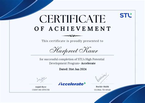 harpreet kaur on linkedin honoured to receive stl s high potential