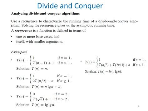 Chapter 4 Divide And Conquer Ppt Download