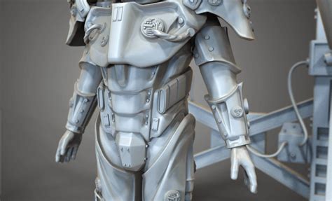 Enclave Amour Fallout 4 Robot 3d Model By Annwilde88