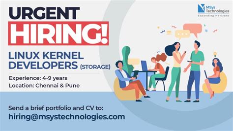 Msys Technologies On Linkedin Jobs Linux Kernel Developers