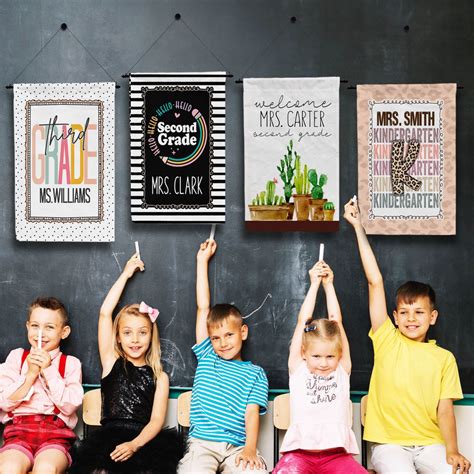 Personalized Teacher Classroom Flags Custom Teacher Classroom T Classroom Decor Teacher