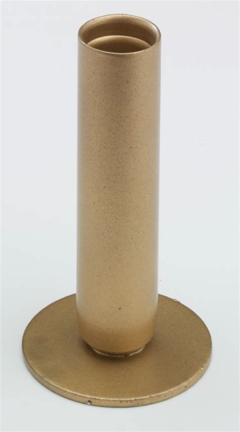 Kirchenzubehör Kerzenhalter Eisen Gold H 12 Cm Herlikofer