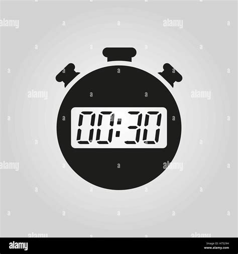 The 30 Seconds Minutes Stopwatch Icon Clock And Watch Timer Stock