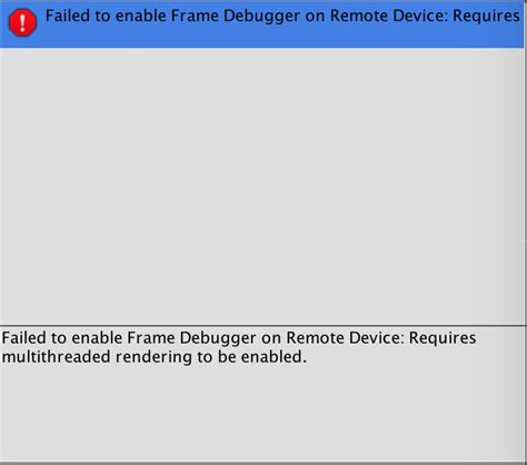 Does Standalone Dev Build Support Unity Frame Debugger Unity Engine Unity Discussions