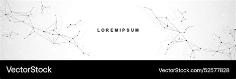 Digital Abstract Connection Dots And Lines Vector Image