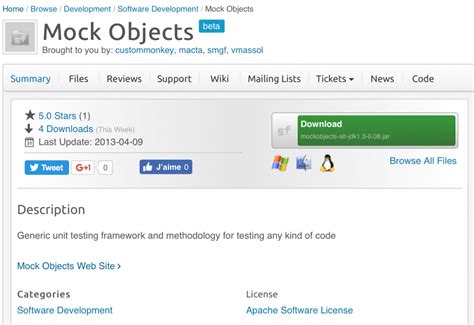 Mock Objects Software Testing Tools Guide