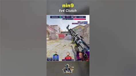 Nin9 1v4 Clutch Vs Team Falcons Cs2 Shorts Youtube