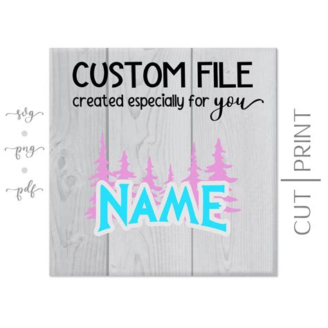 Custom Frozen Inspired Name Digital File Etsy