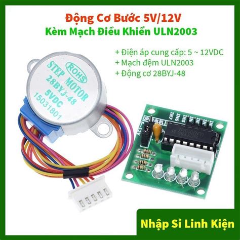 Động Cơ Bước 5v Dc 12v Dc Mạch điều Khiển động Cơ Bước Uln2003
