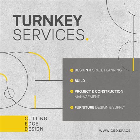 Ced Space On Linkedin Ced Turnkey Offering Initial Concept Design Build Ffande Council…