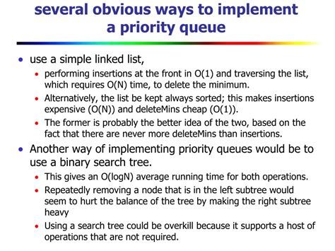 Ppt Priority Queues Heaps Analysis And Implementations Powerpoint Presentation Id9530729
