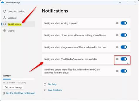 How to Enable or Disable OneDrive On This Day Notifications in Windows 11 - Geek Rewind