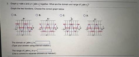 solved graph y sinx and y ⌊sinx⌋ together what are the