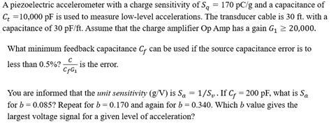 A Piezoelectric Accelerometer With A Charge