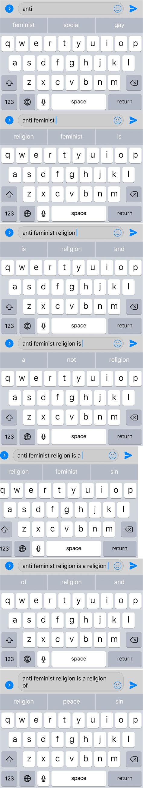 predictive keyboard these days 🤔 r exmuslim