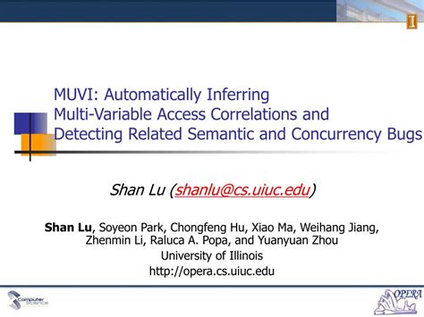 PPT MUVI Automatically Inferring Multi Variable Access Correlations