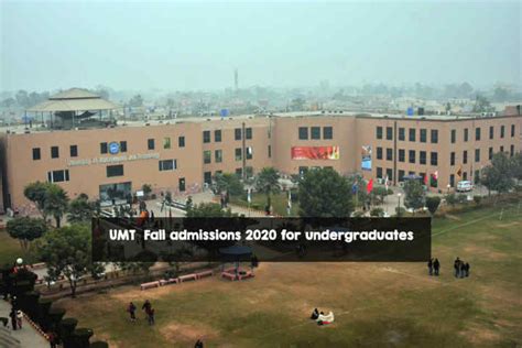 Umt Fall Admissions 2020 For Undergraduates