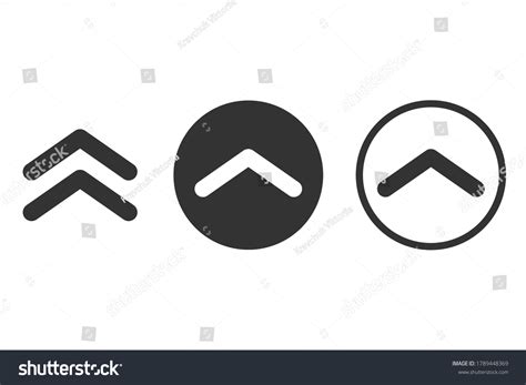 Swipe Arrow Buttons Black White Scroll Stock Vector Royalty Free Shutterstock