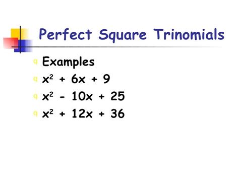 How To Find The Perfect Square In A Quadratic Equation At Chad Noggle Blog