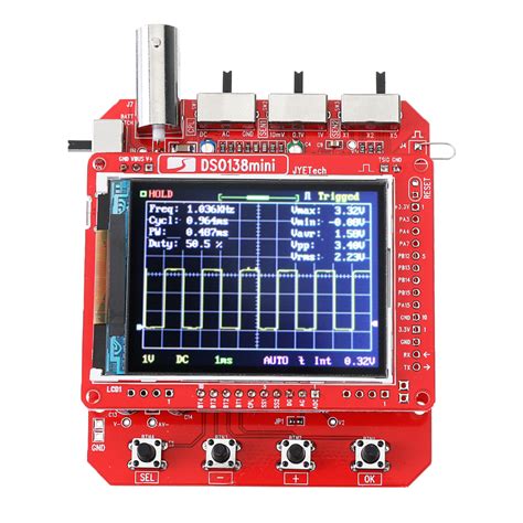 new jyetech 13805k dso138 mini 200khz digital oscilloscope smd soldere