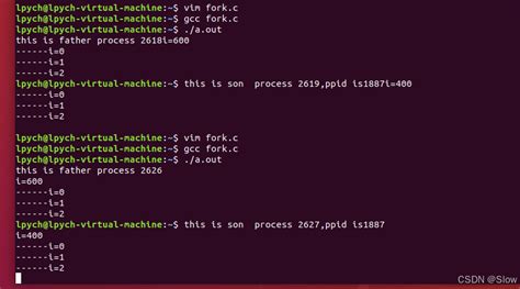 进程控制 Fork函数 Csdn博客