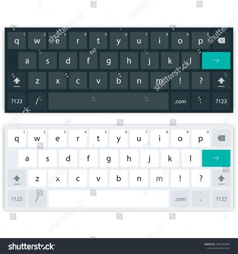 Android Key Board Stock Vectors And Vector Art Shutterstock