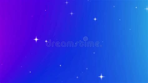 Stars Twinkling Animation On A Bright Blue And Purple Animated Gradient