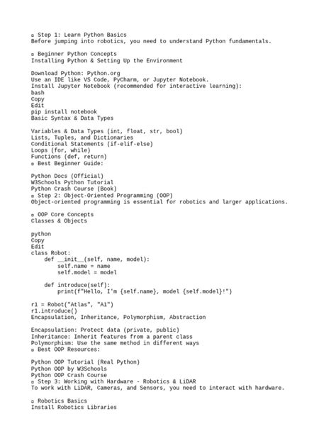 Python Plan Pdf Object Oriented Programming Python Programming