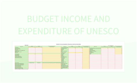 Analysis Of University Budget Income And Expenditure Statement Excel