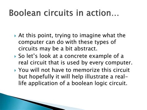 ppt boolean logic and circuits powerpoint presentation free download