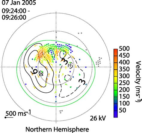 Two Dimensional Ionospheric Convection Pattern Derived From The Download Scientific Diagram