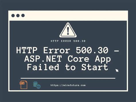 Wirefuture On Linkedin Error 50030 Aspnet Core App Failed To