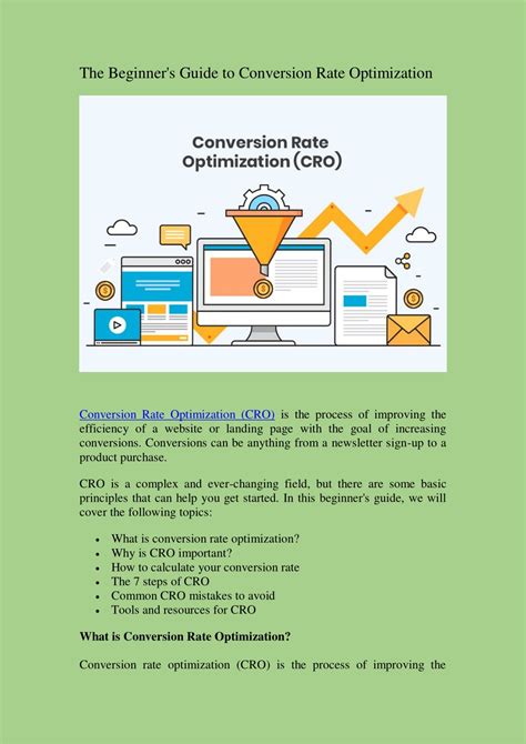PPT Beginner S Guide To Conversion Rate Optimization PowerPoint