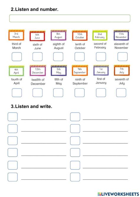 Ordinal Numbers Free Interactive Worksheets 2033600