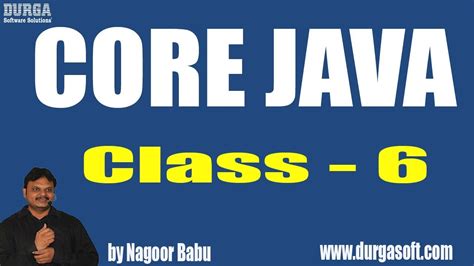 Learn Core Java Programming Tutorial Online Training By Nagoor Babu Sir