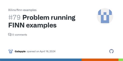 Problem Running Finn Examples · Issue 79 · Xilinxfinn Examples · Github
