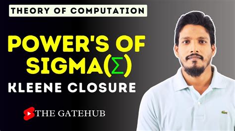 Powers Of Alphabet Σ Sigma Gatecse Toc Youtube