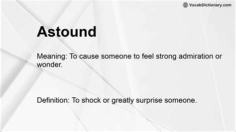 Astound Meaning Youtube