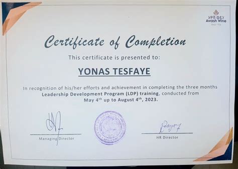 Yonas Tesfaye On Linkedin It Has Been A While Since I Recieved Certificate Of Completion From
