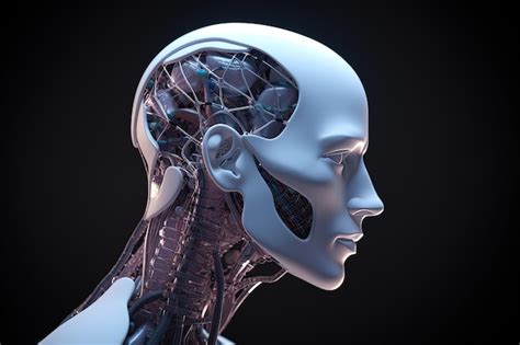 Premium Ai Image 3d Rendering Artificial Intelligence Robot Cyborg