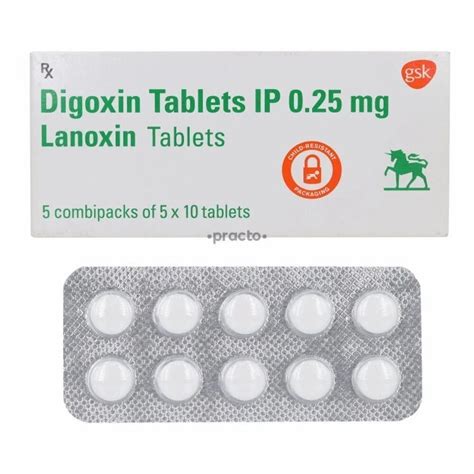 Lanoxin 025mg 250 Tab Digoxin At ₹ 100strip Digoxin Tablet In