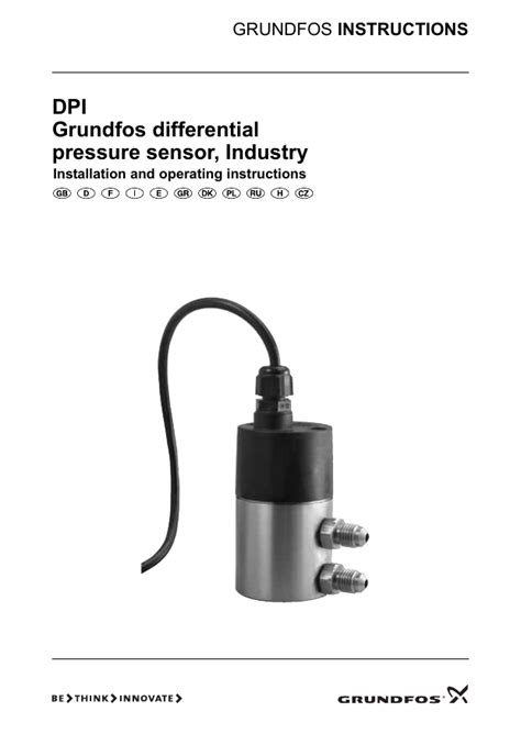 Dpi Grundfos Differential Pressure Sensor Industry Manualzz