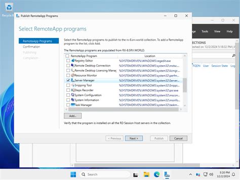Windows Server 2025 Rds Publish Remoteapps Server World