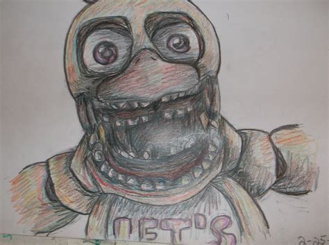 Withered Chica Drawing By Mangopie Dragoart