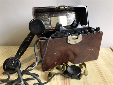 Vintage Soviet Military Field Phone