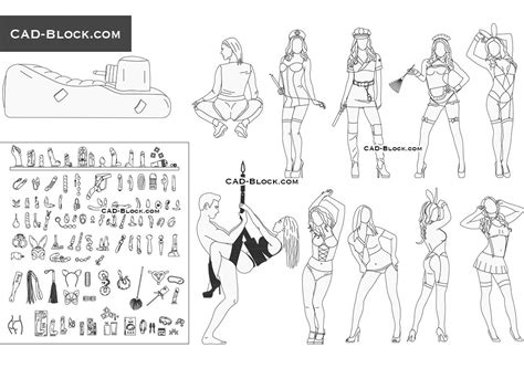 Adult Toys Vector Illustrations DWG